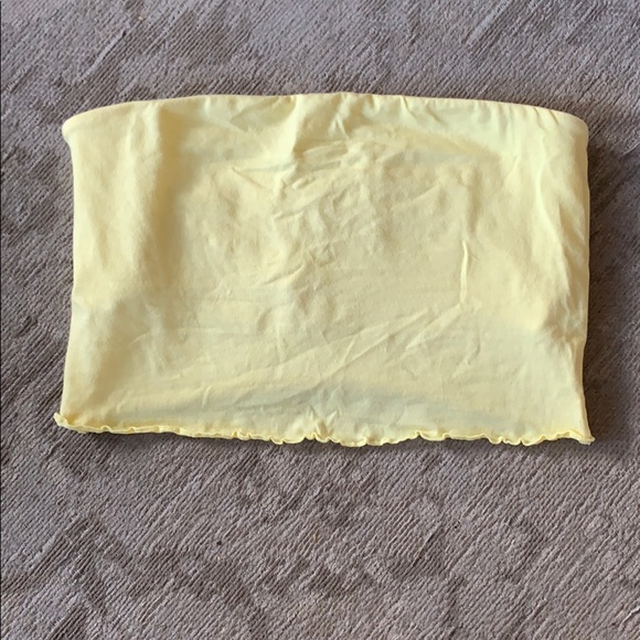 PacSun | Tops | Pacsun Tube Top Lettuce Edge Bottom | Poshmark